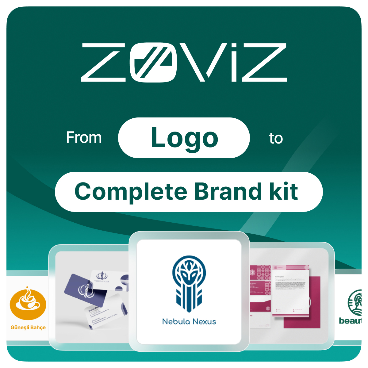 Zoviz 标志制作器 - 由 AI 标志生成器即时创建标志